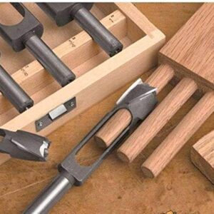 Dtacke Wood Plug Hole Cutter Tenon Dowel And Plug Drill Woodworking Cutter (8mm Drill inner bore)