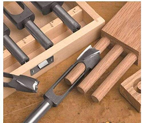 Dtacke Wood Plug Hole Cutter Tenon Dowel And Plug Drill Woodworking Cutter (8mm Drill inner bore)