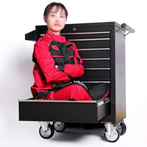 Portable Folding Handcart Auto Repair Tool Cart Trolley Multi-Function Tool Cabinet Shelf Drawer Maintenance Kit Strong Load-Bearing Drawer Multi Function Folding Handcart