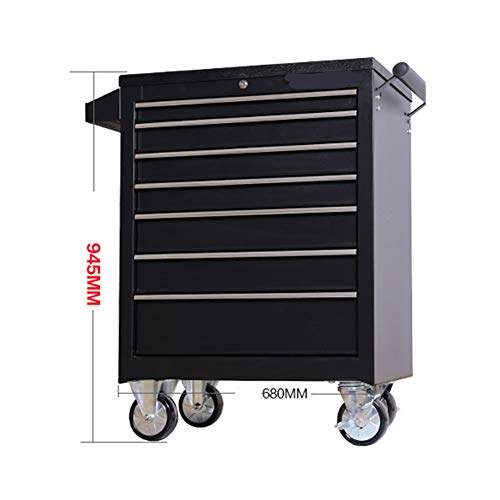 Portable Folding Handcart Auto Repair Tool Cart Trolley Multi-Function Tool Cabinet Shelf Drawer Maintenance Kit Strong Load-Bearing Drawer Multi Function Folding Handcart