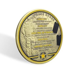 Military Challenge Coin Honoring All Veterans Thank You for Your Service