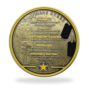 Military Challenge Coin Honoring All Veterans Thank You for Your Service