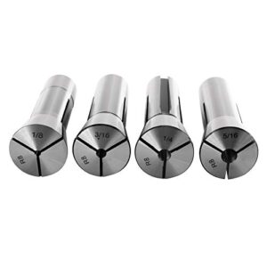 KUNTEC 13 Piece Precision R8 Collet Set Mill Collets Set Taper Spindle R8 Collets for Mill Machine 1/8inch - 7/8inch