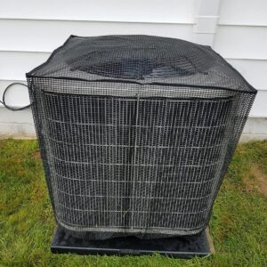 full mesh air conditioner cover – ac cover designed to protect coils from clogging - leaves, grass, dust and debris - outdoor protection