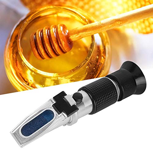 Brix Meter Refractometer - Brix Refractometer Handheld Hand-Held 0-80% Brix Liquid Measuring Equipment RHB-80ATC