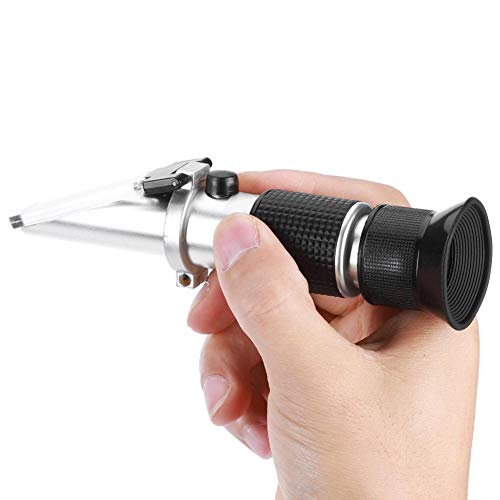 Brix Meter Refractometer - Brix Refractometer Handheld Hand-Held 0-80% Brix Liquid Measuring Equipment RHB-80ATC