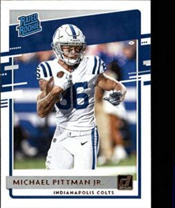 2020 donruss football #322 michael pittman jr. rc rookie indianapolis colts official nfl trading card by panini america