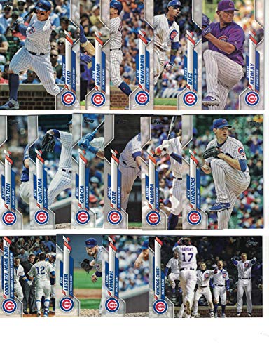 Chicago Cubs/Complete 2020 Topps Baseball Team Set! (24 Cards) From Series 1 and 2! Nico Hoerner! ***PLUS*** 2020 Topps Heritage Cubs Team Set (12) Cards!