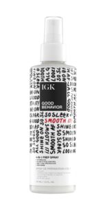 igk good behavior 4-in-1 prep spray | leave in + detangle + heat protectant | vegan + cruelty free | 7 oz