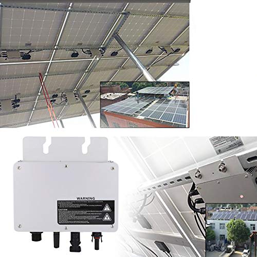 Solar Grid Tied Micro Inverter, Grid Tie Inverter, Aluminum Alloy Waterproof Power Grid Tie Micro Inverter Voltage 80-160VAC/180-280VAC Free Intelligent Monitoring System