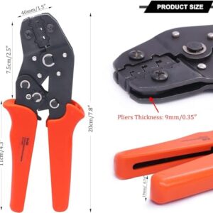 Twidec/Wire Crimping Pliers 2.8/4.8/6.3 mm Spade 26-16AMG Crimping Tools Manual Crimp Fold Tool for Open Barrel Terminals SN-48B