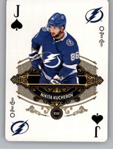 2020-21 o-pee-chee playing cards hockey #j-spades nikita kucherov tampa bay lightning