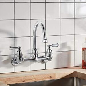 Peerless P2765LF Elmhurst Two-Handle Kitchen Faucet Wall-Mount, Chrome