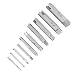 Steel Broken Head Taps Stripped Screw Remover Kit Tap Extractor Set(#C 656g/23.1oz (ten-piece set)