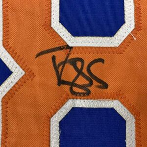 Autographed/Signed Darryl Strawberry New York Blue Baseball Jersey PSA/DNA COA