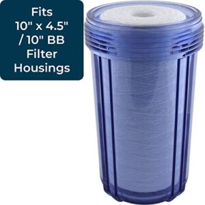 SpiroPure SP-WP0.5-BB 10x4.5 0.5 Micron String-Wound Polypropylene Water Filter Cartridge SWC-45-10-0.5 WP.5BB97P 355212-43 (Case of 8)