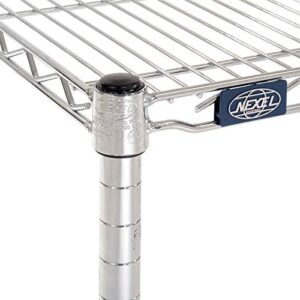 Nexel Commerical Wire Shelf Platform Dunnage Storage Rack, 18" x 24" x 14", Chrome