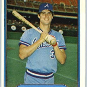 1982 Fleer Baseball Card #443 Dale Murphy Atlanta Braves Official MLB Trading Card (RAW Condition - EX or Better)