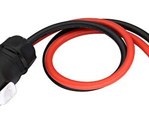 zdyCGTime 2 Pin Power Industrial Circular Connector to SAE Cable for Solar Panel Suitcase and Grand Design, Fit for Furrion, Forrest River RV Solar Panel Suitcase, Grand Design RV's Industry（10AWG）