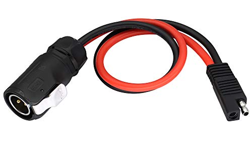 zdyCGTime 2 Pin Power Industrial Circular Connector to SAE Cable for Solar Panel Suitcase and Grand Design, Fit for Furrion, Forrest River RV Solar Panel Suitcase, Grand Design RV's Industry（10AWG）