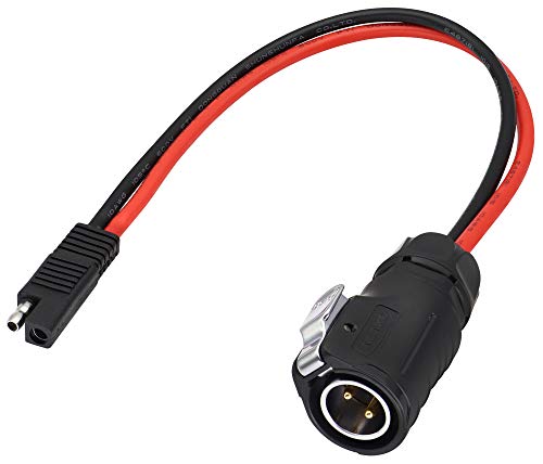 zdyCGTime 2 Pin Power Industrial Circular Connector to SAE Cable for Solar Panel Suitcase and Grand Design, Fit for Furrion, Forrest River RV Solar Panel Suitcase, Grand Design RV's Industry（10AWG）