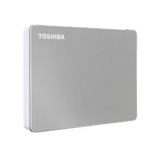 Toshiba Canvio Flex 1TB Portable External Hard Drive USB-C USB 3.0, Silver for PC, Mac, & Tablet - HDTX110XSCAA