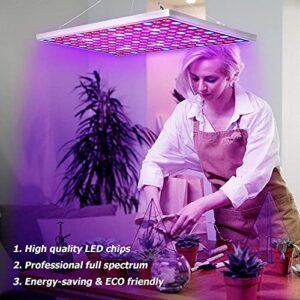 Diboys LED Grow Light for Indoor Plants, 45W Plant Lights Full Spectrum Panel Grow Light for Seedlings, Succulents, Micro Greens, Vegetable and Flower, 2 Pack