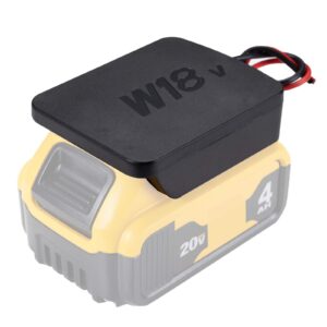 anztek power wheels adapter for dewalt 20v battery for dewalt 18v dock power connector 12 gauge robotics