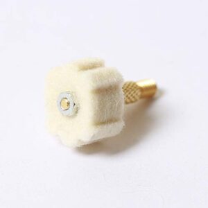 Aolamegs (100 Pack) .223/5.56 Wool Star Chamber Cleaning Pads or Attachment with Brass Connector