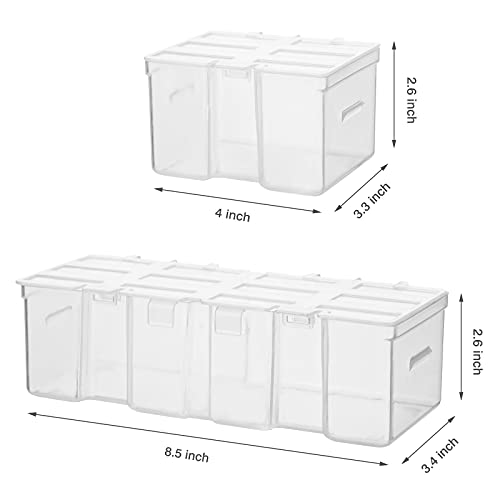 MIXPOWER 16 Detachable Sections 13.5-inch Toolbox, Removable Tool Box, Double side, Excellent Box for Storing Screws Nuts,Bolts and Small Tools