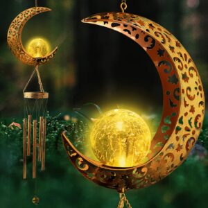 moon wind chime women birthday gift grandma birthday gift outdoor solar garden moon gift garden party decor wind chimes solar moon gifts gift for women mother gifts women gift,mom gift from daughter​