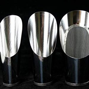 3 Pcs Set Japanese Stainless Bonsai Soil Scoop w / 1 Mesh - Potting & Mixing Tool