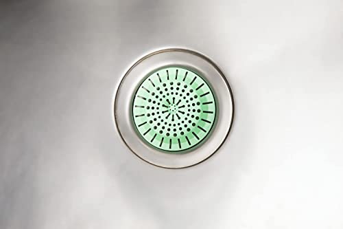 Dripsie Sink Strainer - Clog-Resistant and Flexible - Universal Kitchen Sink Drain Strainer - Made in The USA (1-Pack Green)