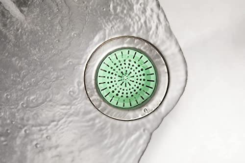 Dripsie Sink Strainer - Clog-Resistant and Flexible - Universal Kitchen Sink Drain Strainer - Made in The USA (1-Pack Green)