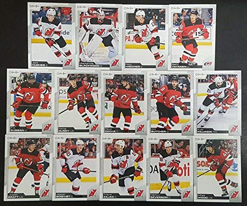 2020-21 O-Pee-Chee OPC New Jersey Devils Base Team Set of 13 Cards: #12 Travis Zajac #38 Miles Wood #47 P.K. Subban #48 Nico Hischier #70 Jack Hughes #133 Nikita Gusev #156 Jesper Boqvist #207 Pavel Zacha #212 Jesper Bratt #294 Kyle Palmieri #356 Mackenzi