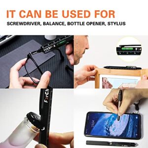 Multitool Pen Set, LED Light,Touchscreen Stylus,Ruler, Level,Bottle Opener,Screwdriver, Christmas Birthday Tool Gifts for Men, Father/Dad, Husband, Women