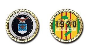 us air force vietnam veteran 1970 challenge coin - officially licensed