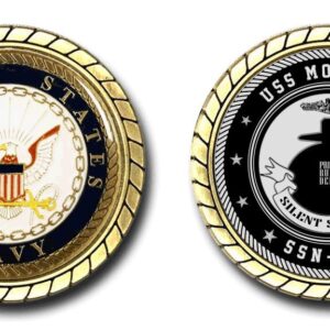 USS Montana SSN-794 US Navy Submarine Challenge Coin - Officially Licensed