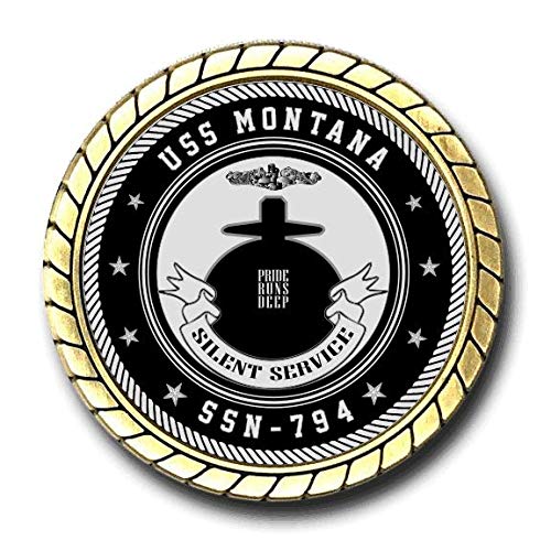 USS Montana SSN-794 US Navy Submarine Challenge Coin - Officially Licensed