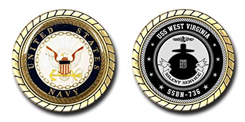 USS West Virginia SSBN-736 US Navy Submarine Challenge Coin - Officially Licensed