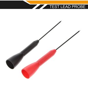 2pcs 2mm Jack Stainless Steel Test Probe Test Needle Multimeter Test Probes Diagnostic Tools for Banana Plug for Banana Socket Tester (1 Red and 1 Black)