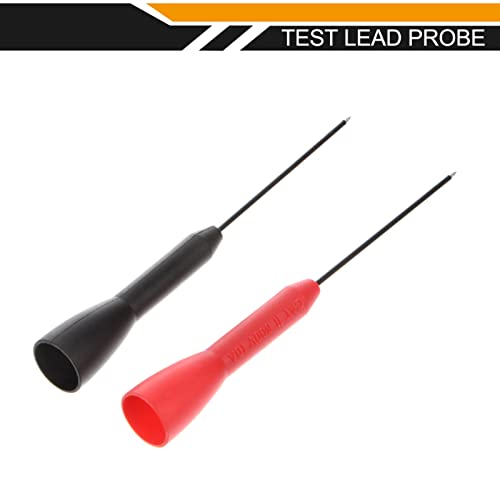 2pcs 2mm Jack Stainless Steel Test Probe Test Needle Multimeter Test Probes Diagnostic Tools for Banana Plug for Banana Socket Tester (1 Red and 1 Black)