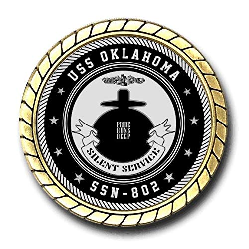 USS Oklahoma SSN-802 US Navy Submarine Challenge Coin - Officially Licensed