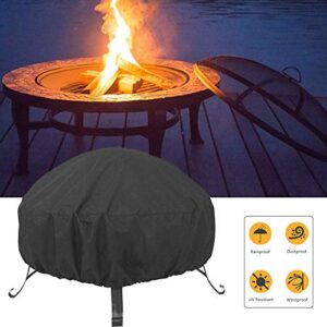 CREATOR Outdoor 36 Inch Round Fire Pit Cover Heavy Duty Round Patio Fire Bowl Cover Firepit Cover