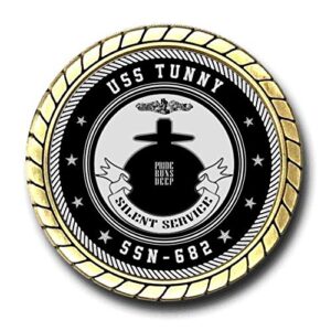 USS Tunny SSN-682 US Navy Submarine Challenge Coin - Officially Licensed