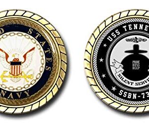 USS Tennessee SSBN-734 US Navy Submarine Challenge Coin - Officially Licensed