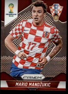 2014 panini world cup prizm #120 mario mandzukic croatia soccer card