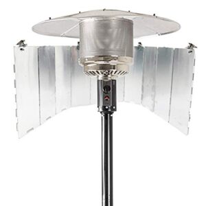 smokitcen adjustable heat focusing reflector for round natural gas and propane patio heaters