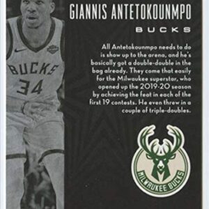 2019-20 Panini Illusions #26 Giannis Antetokounmpo Milwaukee Bucks NBA Basketball Trading Card