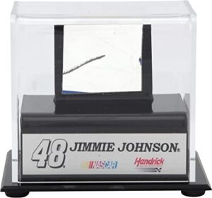 jimmie johnson display case with race-used sheet metal - nascar unsigned race-used items